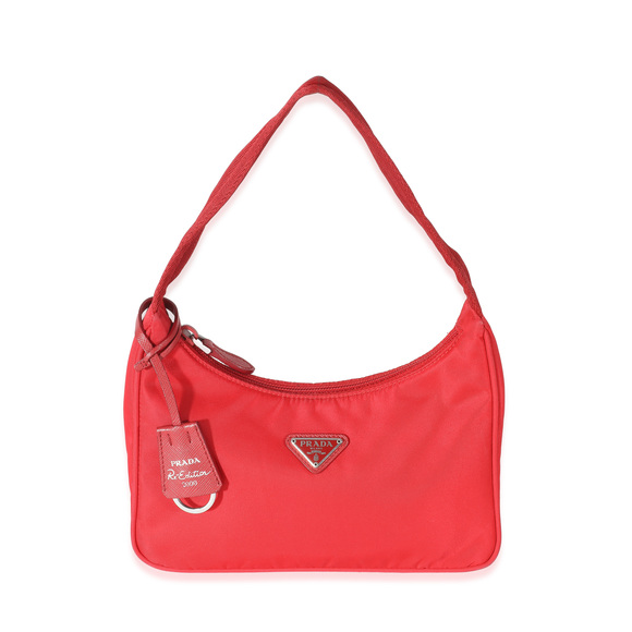 Prada | Bags | Prada Red Nylon Reedition 200 Mini Bag | Poshmark